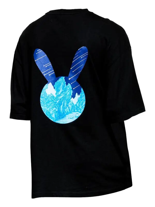STORY WEAR Yao Bunny Series Oversized T-shirt - Black