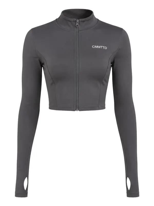 CMMTTD Core Contour Cropped Zip-up Storm - Grey