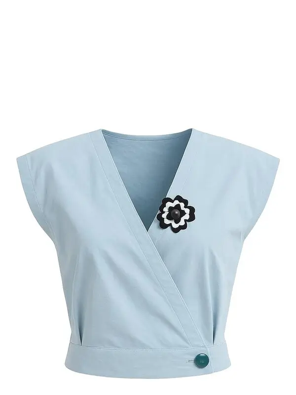 BEIRA Mari Light Tailored Top & Waistcoat - Blue