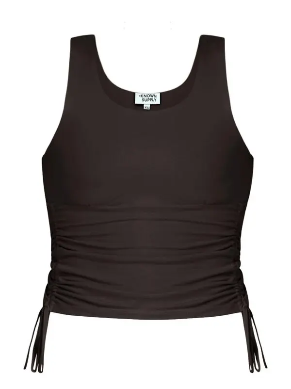 KNOWN SUPPLY Side Tie Tank Spellbound - Black