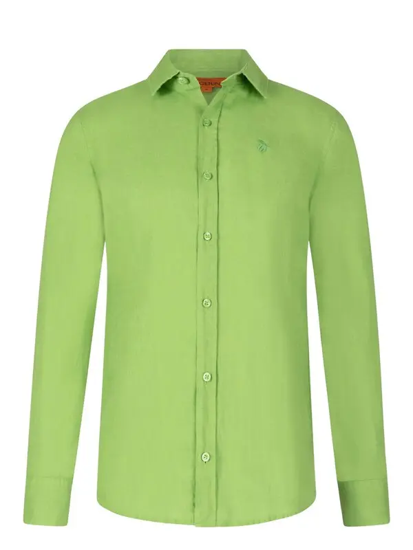 MAISON TANGERINE S Linen Shirt Pistachio - Green