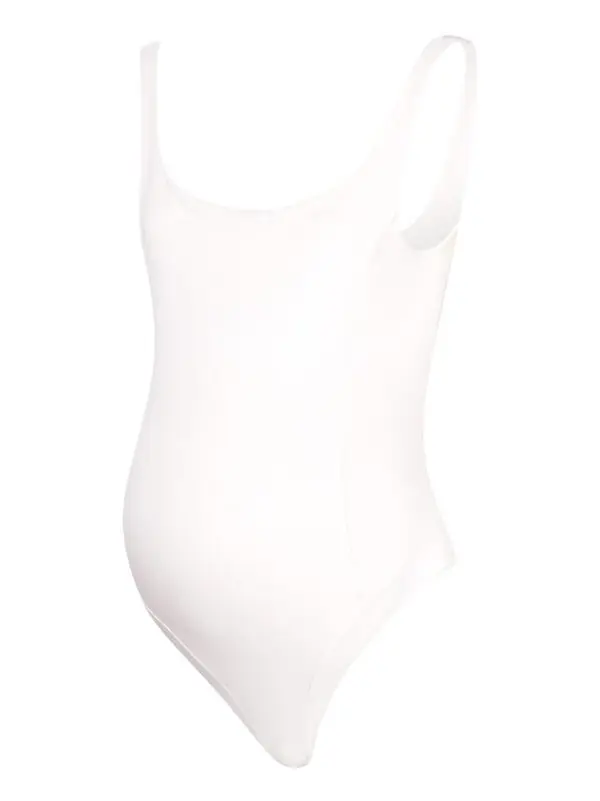 THE KOOZY Maternity Chani Bodysuit In Sky - White
