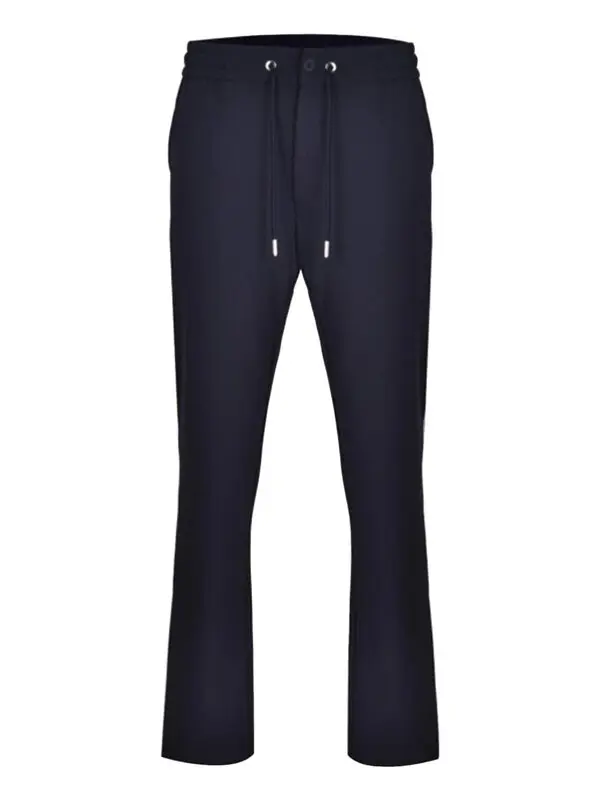 DAVID WEJ Ashford Loose Fit Side Stripe Trouser – Navy - Blue