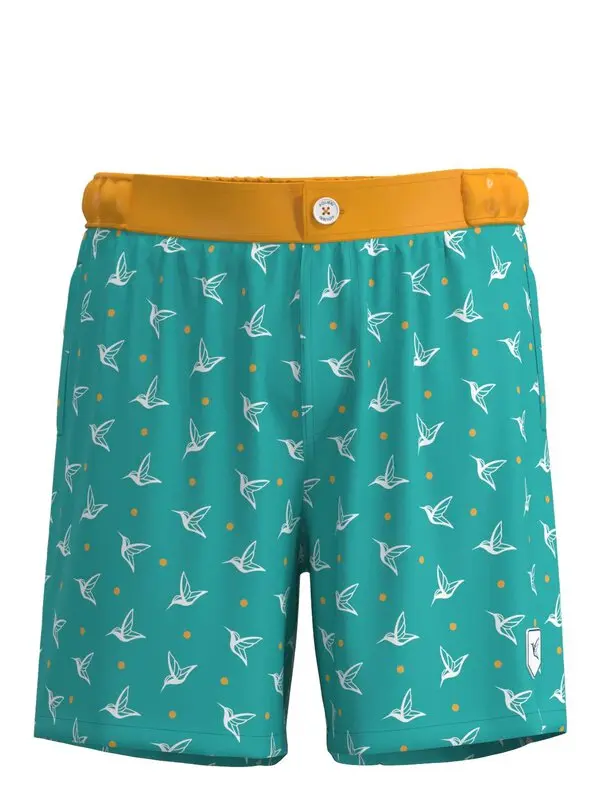 LIVE KOLIBRI Luxury Swim Trunks - Blue