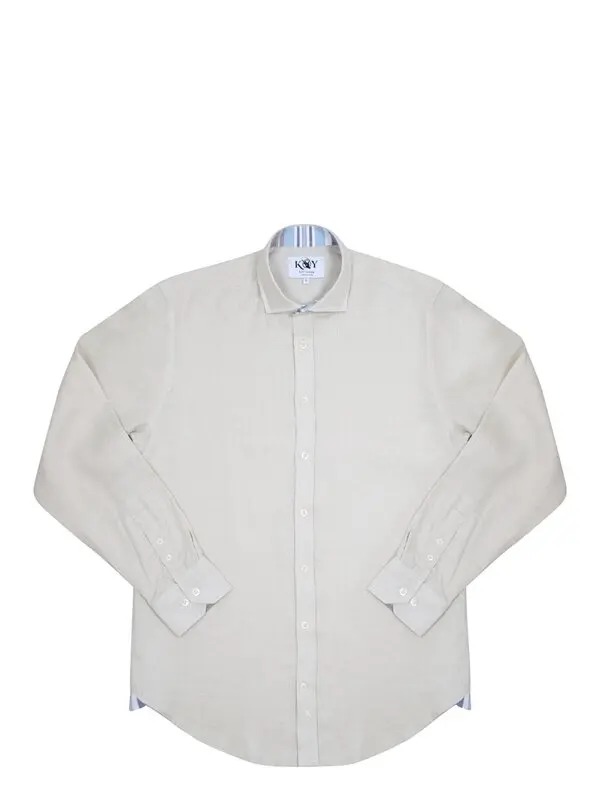 KOY CLOTHING Neutrals Sand Linen Shirt - Blue