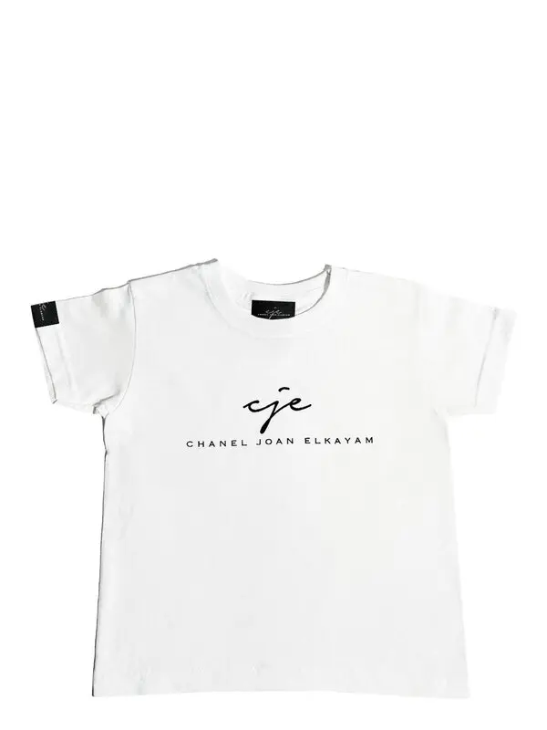 CHANEL JOAN ELKAYAM Cje Brand Logo T-shirt - White