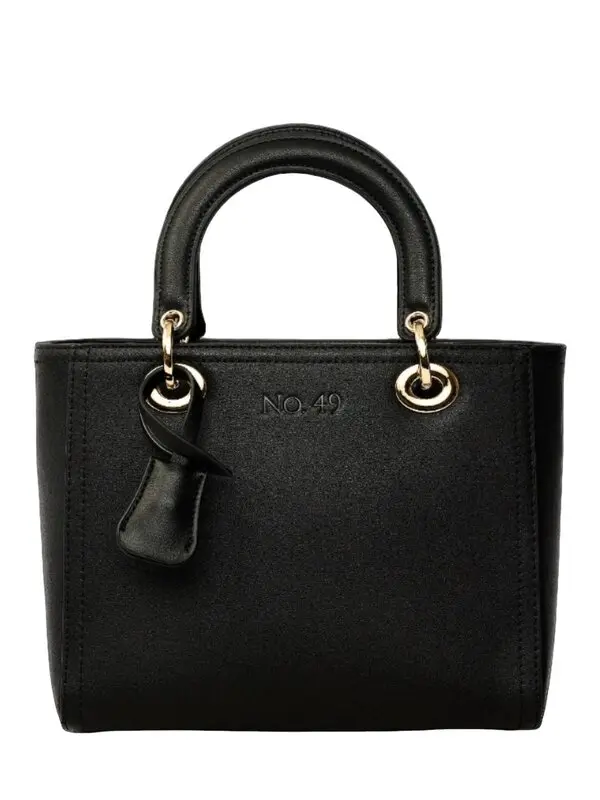 NO.49 HANDBAGS Chancy Satchel & Shoulder Bag - Black