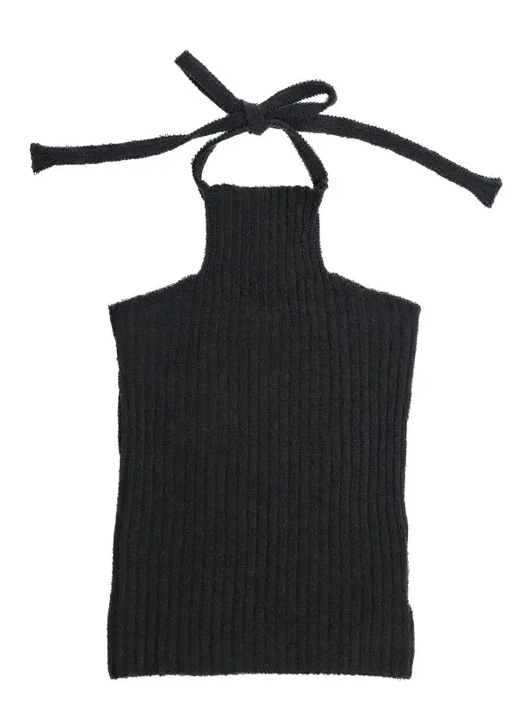 ELLS Ribbed Halter - Black