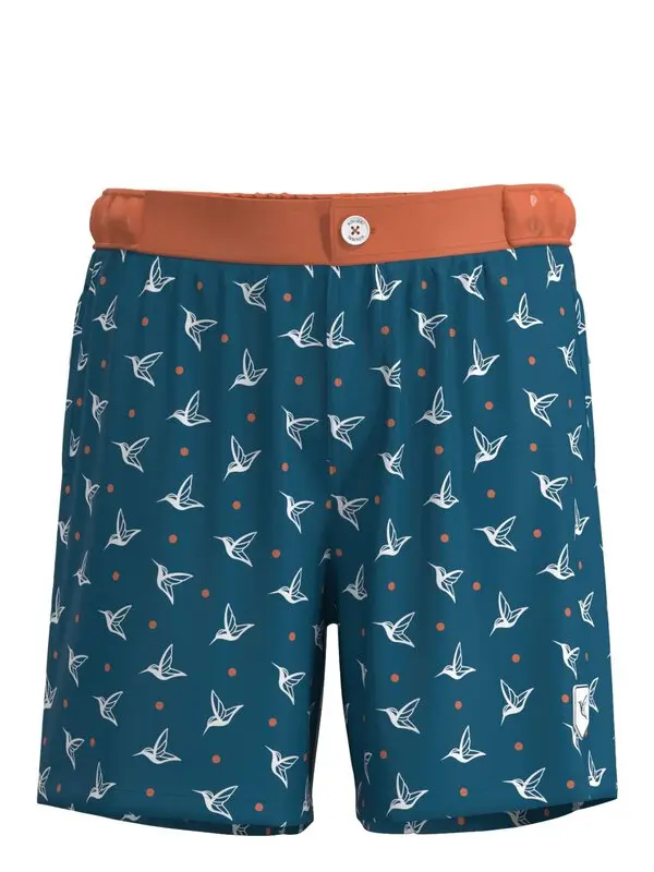 LIVE KOLIBRI Luxury Swim Trunks - Blue