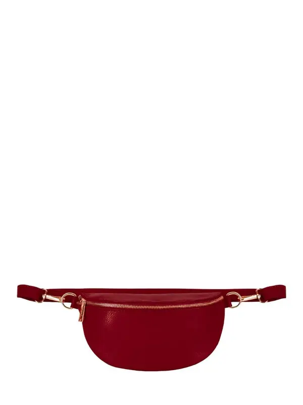 BETSY & FLOSS Zadar Crossbody Waist Bag In Burgundy - Red