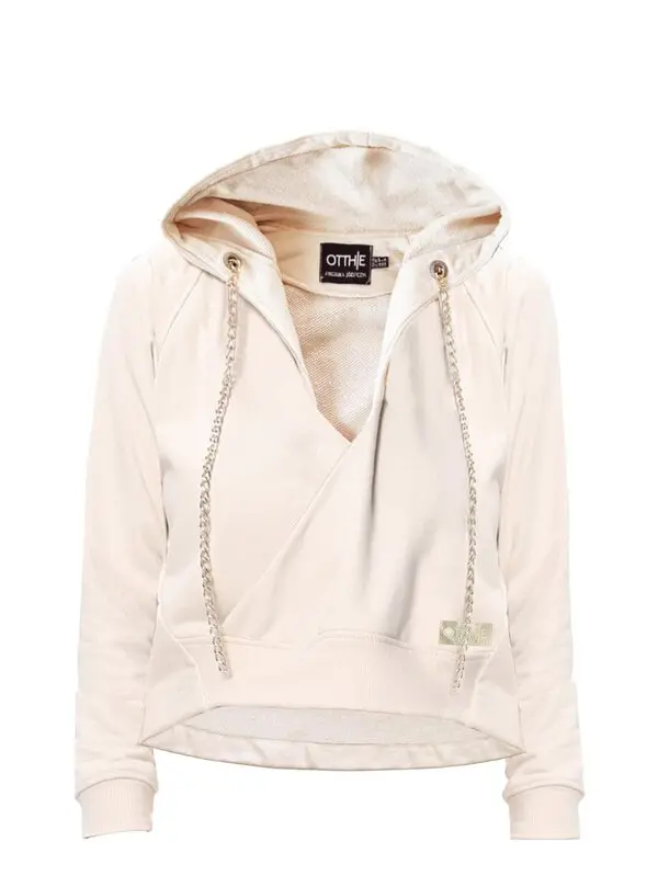 OTTHIE Neutrals Cosy Sweatshirt With Chain - Beige