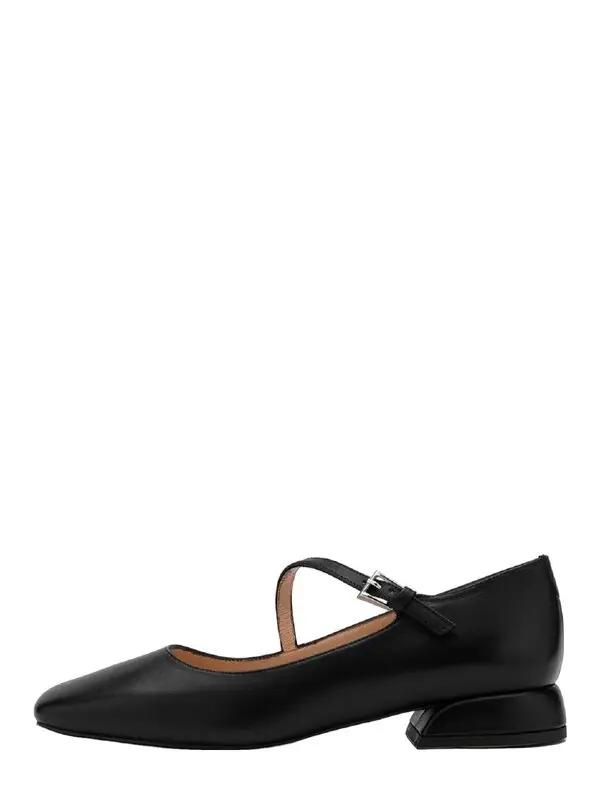 ILVI Ceiba Leather Ballerina - Black
