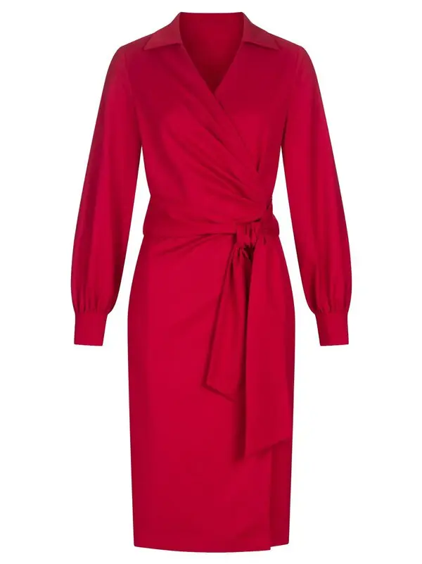 MARIANNA DÉRI Wrap Dress - Red
