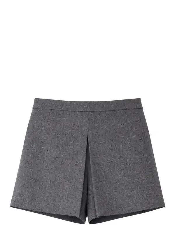 MUTE BY JL Front Pleat Skort - Grey
