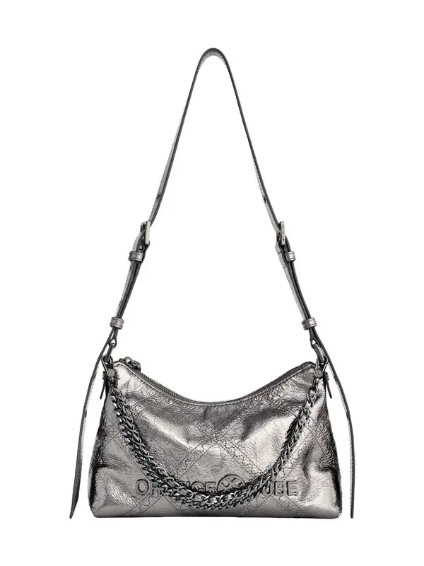 ORANGE CUBE Metropolitan Shoulder Bag Silver - Black