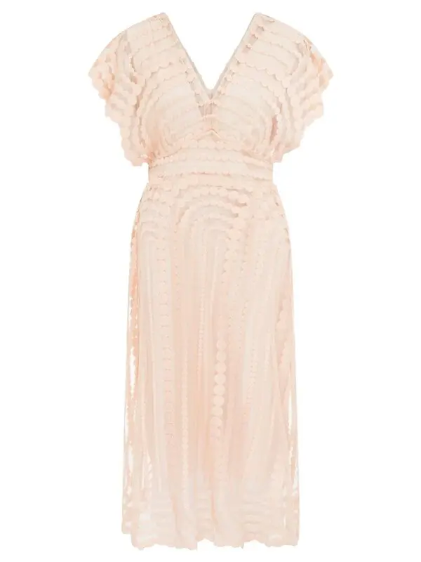 LISA THE LABEL Cappuccino Dress Long - Orange