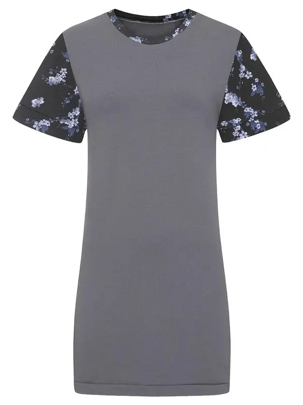 SOPHIE CAMERON DAVIES Charcoal Cotton T-shirt Dress - Grey