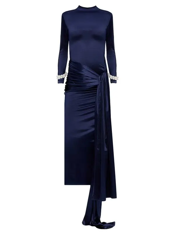 NUR KARAATA Dynasty Aurora Dress - Blue