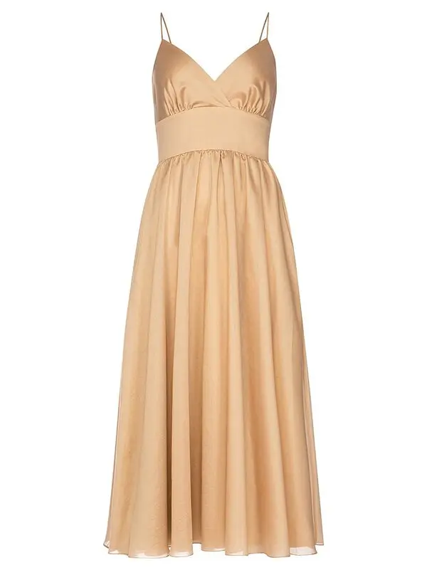 ROSES ARE RED Neutrals Eden Dress In Golden Beige - Beige/yellow