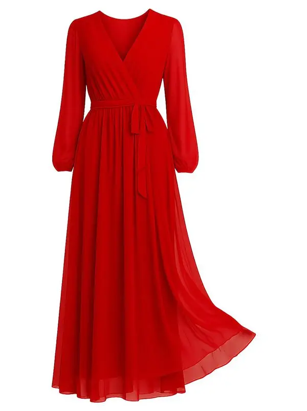 TANTRA SPAIN SL Long Layered Tulle Dress - Red