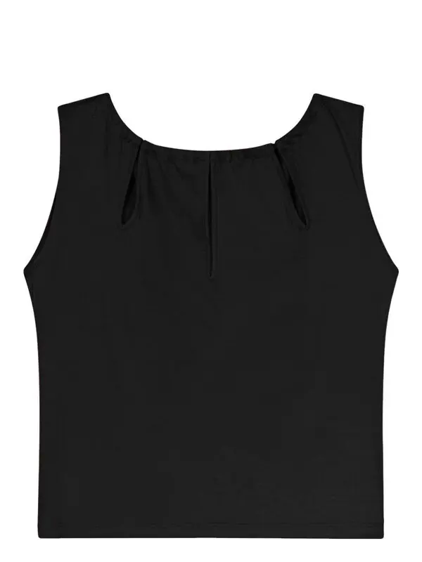 MARIANNE BY MARIE JORDANE Gaby Teardrop Neckline Top - Black