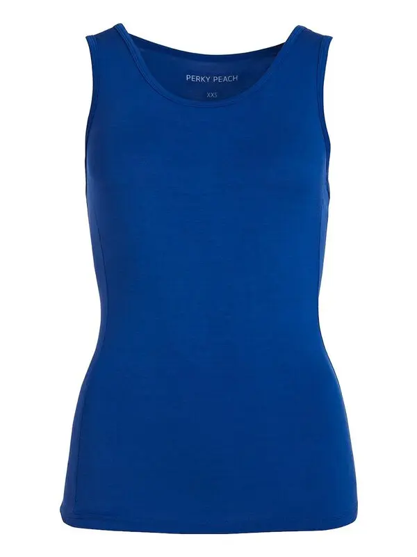 PERKY PEACH Vest Top - Blue