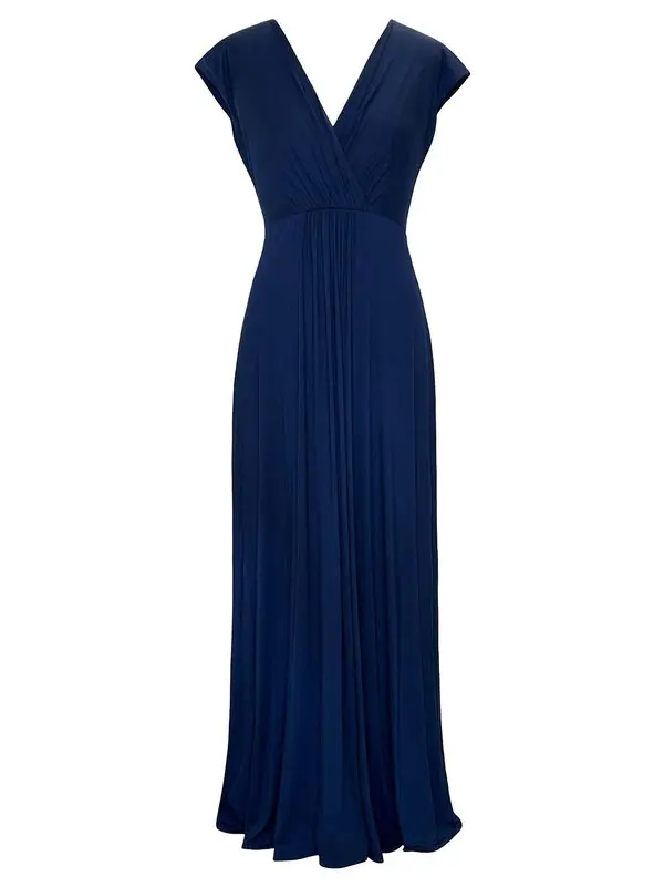 ALIE STREET LONDON Sophia Maxi Dress In Navy - Blue