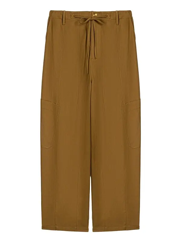 NOCTURNE High-waisted Cargo Pocket Pants - Brown