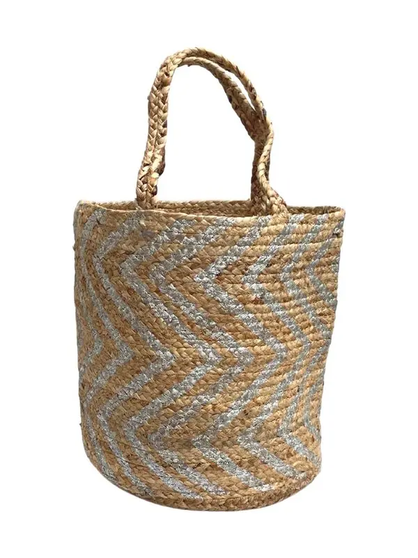VIDA VIDA Neutrals Jute Beach Tote Bag - Gray