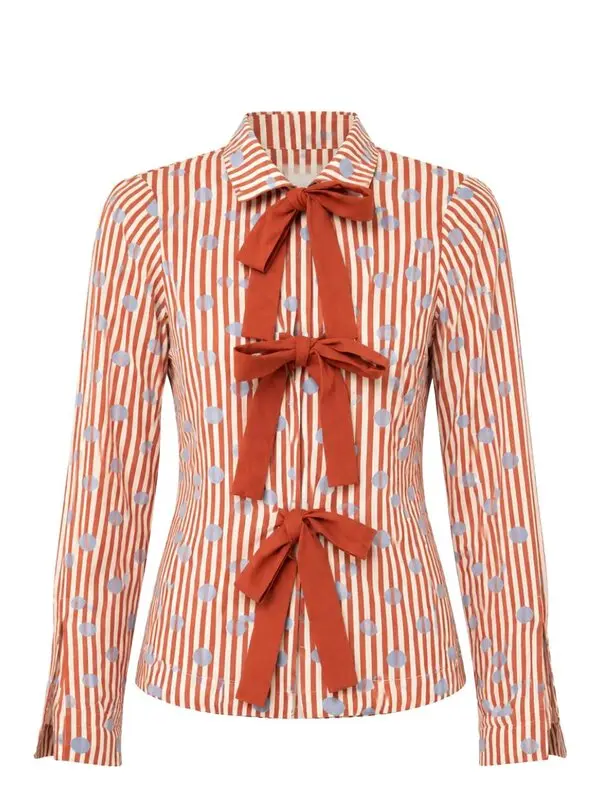 Carmen Says Doll Striped Shirt - Red