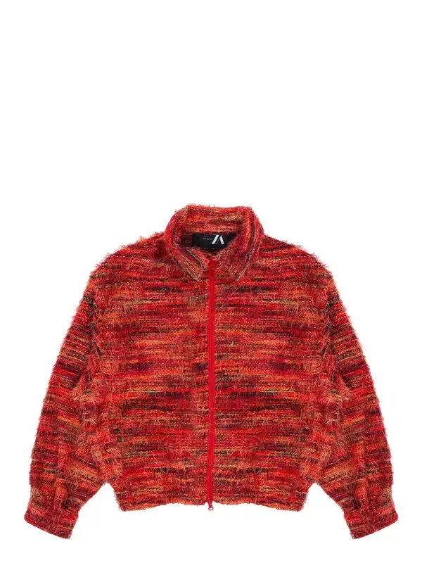 MADEBYZA Vibrant Textured Knit Jacket - Yellow