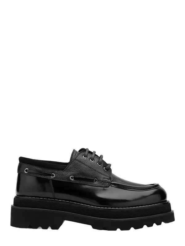 ILVI Anti Florentic Leather-deer Leather Oxford - Black