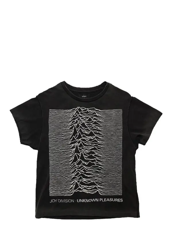 OTHER UK Joy Division Unknown Pleasures Vintage Band T-shirt Worn - Black