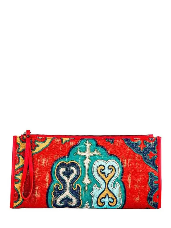 SJW BAGS LONDON Clifton Clutch Bag - Red