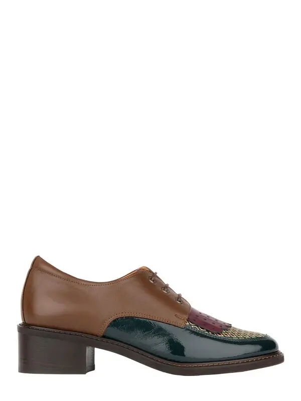 EMBASSY LONDON USA Retro Tone Green & & Burgundy - Brown