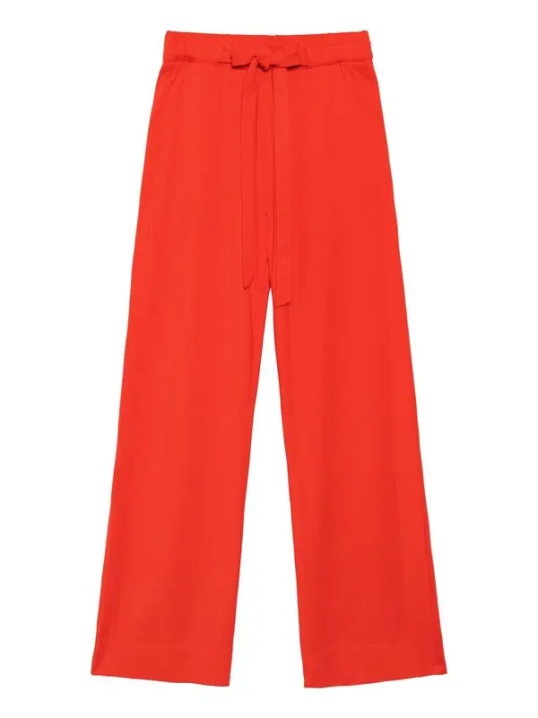 WEARTWO LONDON Goddess Wide Leg Trousers - Red