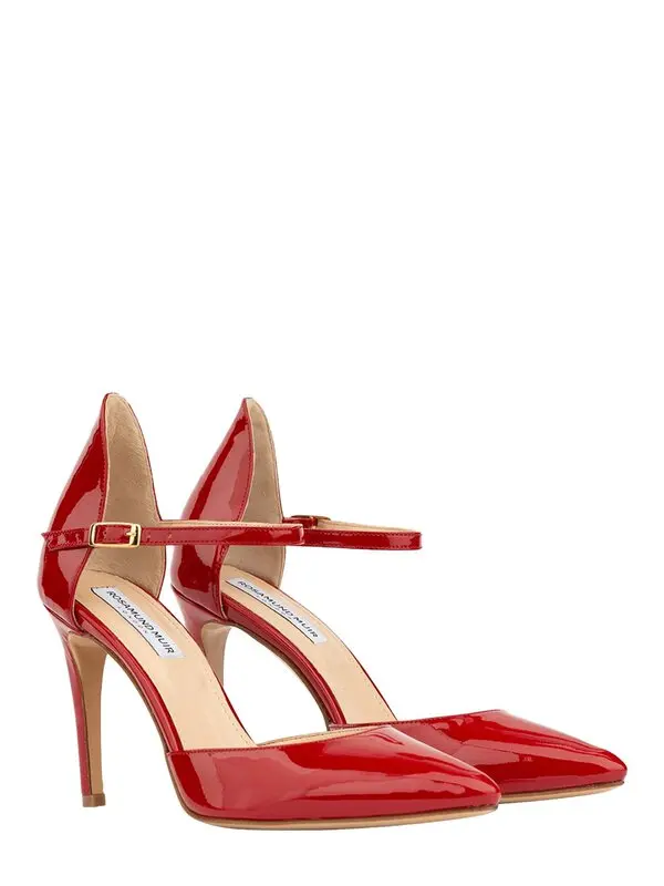 ROSAMUND MUIR LONDON Lumina Patent Heels - Red