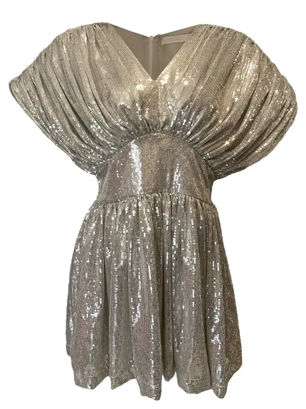 JULIA CLANCEY Zowie Mini Dress - Silver