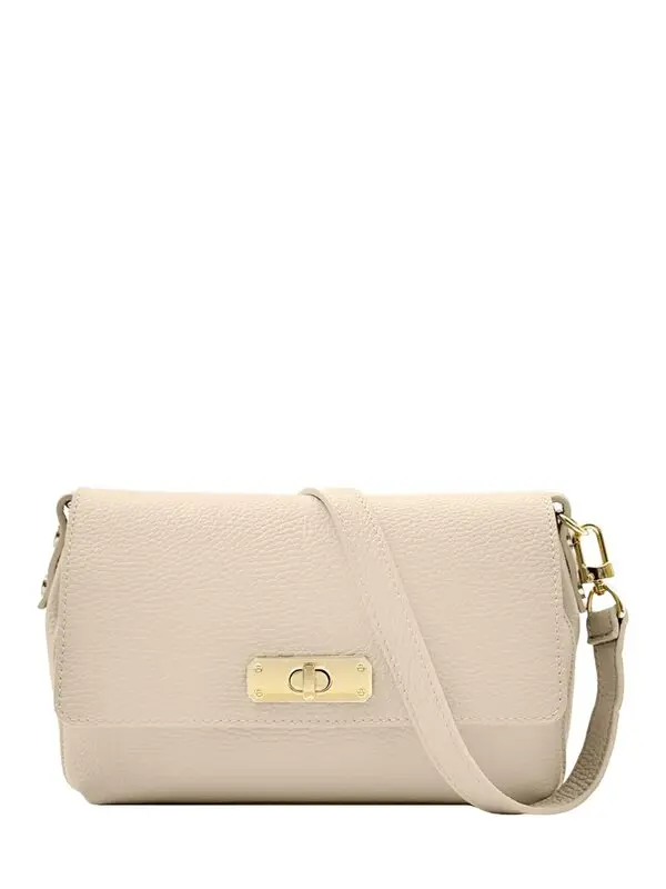 APATCHY LONDON Neutrals The Maisie Midi Stone Leather Bag - Black