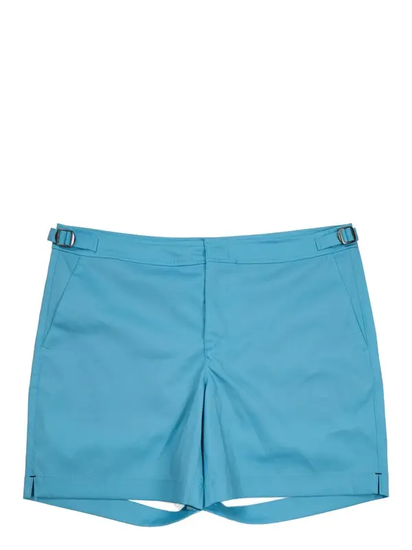LORDS OF HARLECH Pool Oxford Teal Swim Tailored Short - Blue