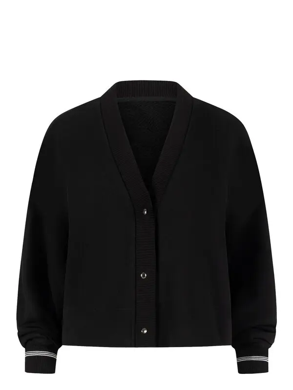 CLOTHES BY LOCKER ROOM Snap-button Jacket - Black