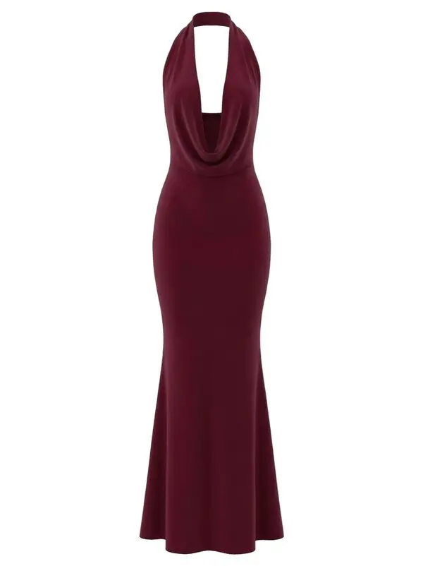 ALOMA STUDIO Frisson Maxi Dress Wine - Red
