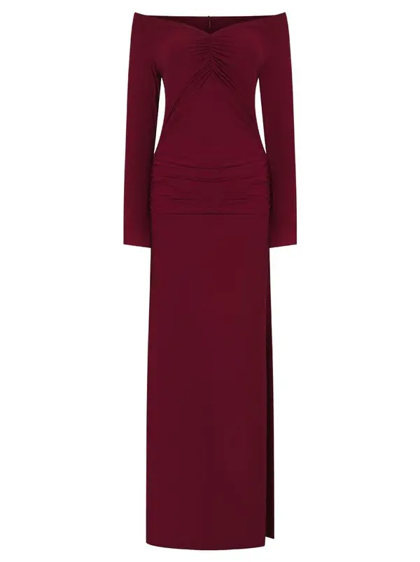 CELESTINE & MAE Maldau Maxi Dress - Red