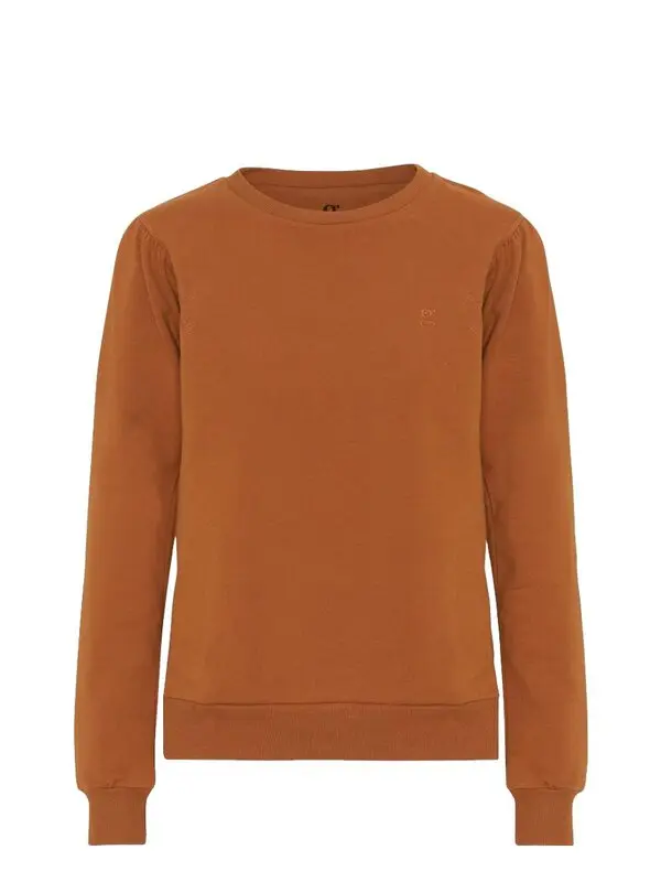 GROBUND Signe Sweatshirt The One With Great Sleeves In Burnt - Orange
