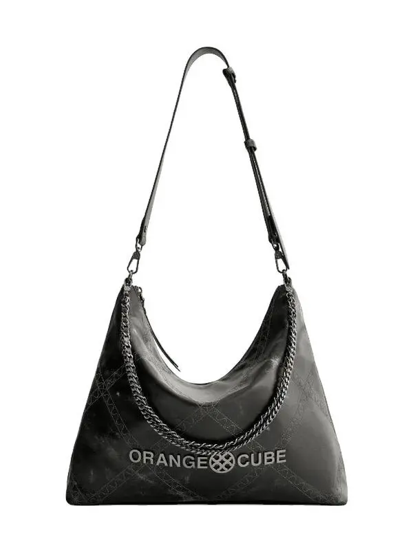 ORANGE CUBE Metropolitan Crossbody Bag Marble - Grey