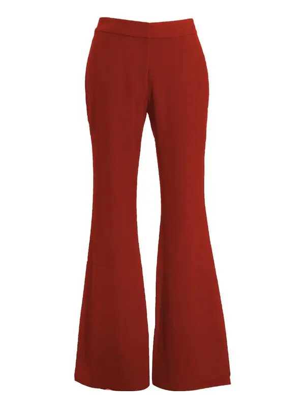 SMART AND JOY Flare Long Pants Rust - Red