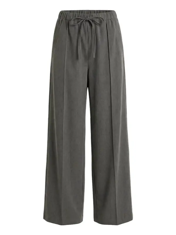 MODENAIRE Wide Leg Trousers Relaxed Form - Grey
