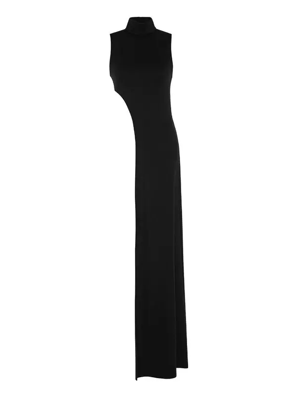 KHELA THE LABEL Stay Mad Asymmetric Top - Black