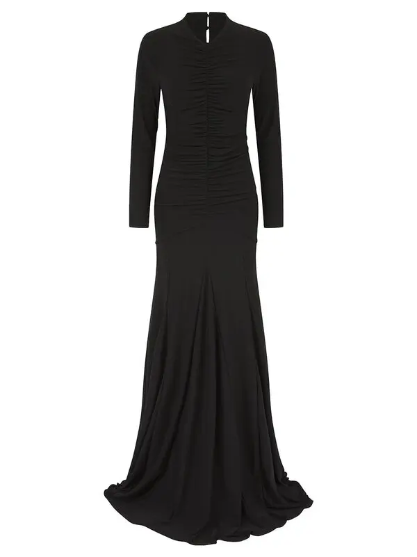 CELESTINE & MAE Zinnia Maxi Dress In Navsoul - Black