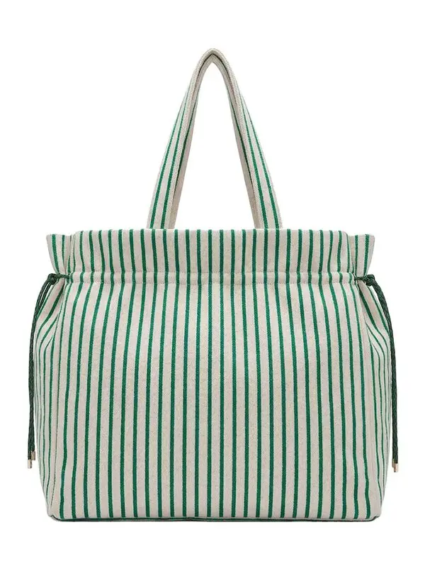NOOKI DESIGN Deckchair Towelling Tote - Green